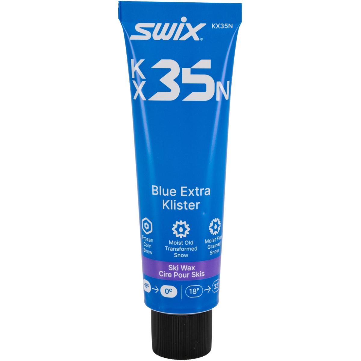 SWIX KX35N Blå Ekstra Klister | -8°/0°C | 55g | Bull Ski & Kajakk AS